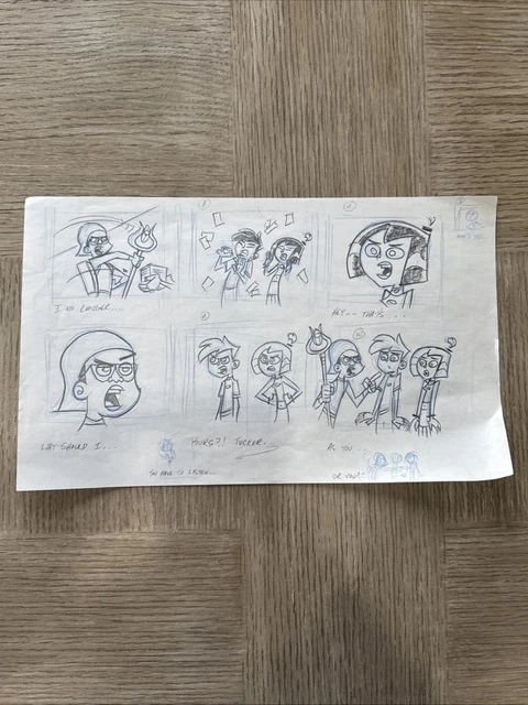 DANNY PHANTOM ORIGINAL Nickelodeon Animation Storyboard Production Art ...
