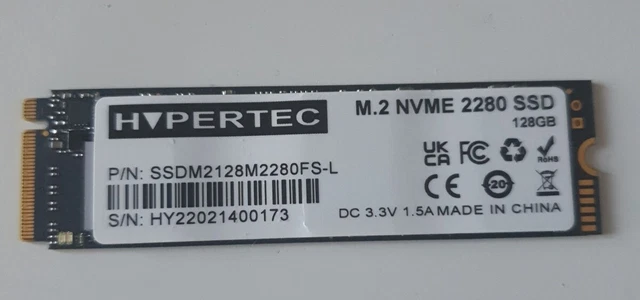 SSD HYPERTEC FIRESTORMLITE 128 GB M.2 2280 NVMe PCIe Gen 3x4; llave M EUR 37,84 - PicClick ES