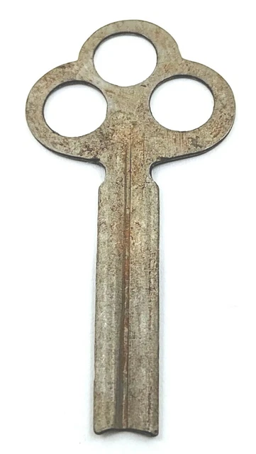 VINTAGE BLANK KEY Flat Appx 1.5" Pronged Tip Thin Lightweight *May Be ...