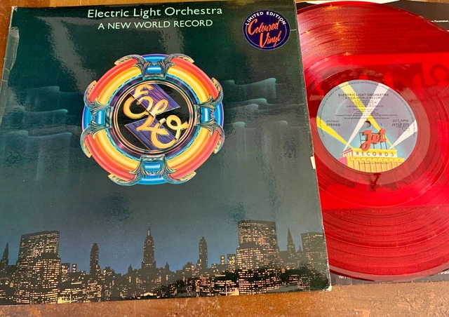 ELECTRIC LIGHT ORCHESTRA: A New World Record :RED VINYL UK PRESS LP ...