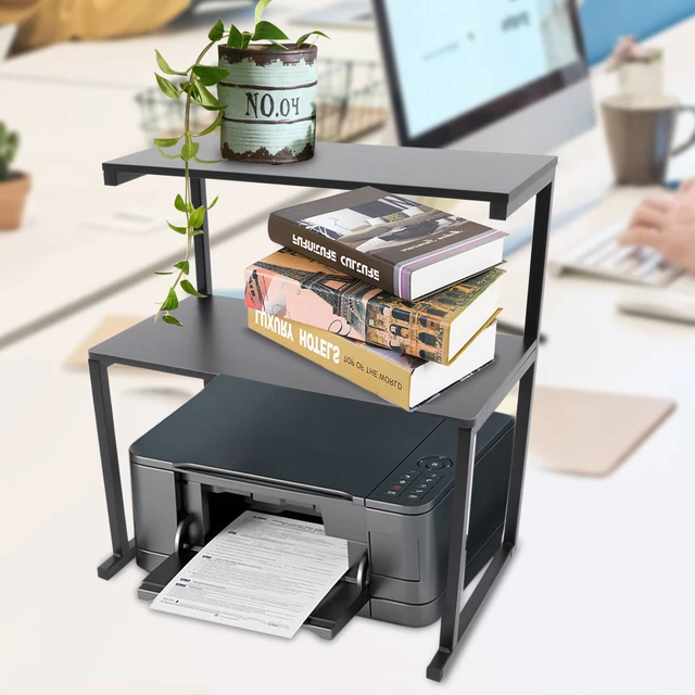3-TIER TABLE STORAGE Shelf Desktop Organizer Display Rack Printer ...
