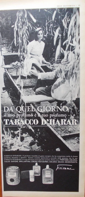 PUBBLICITÀ ADVERTISING WERBUNG Italian Clipping 1962 PROFUMO TABACCO D ...