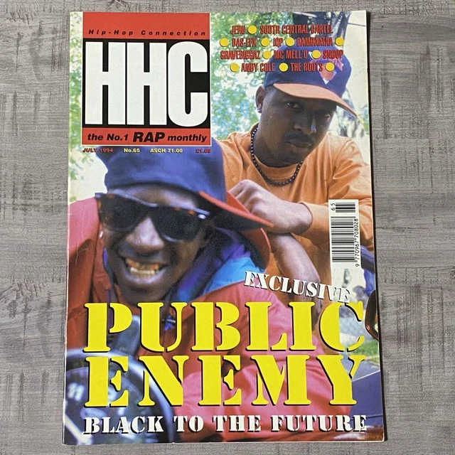 PUBLIC ENEMY JERU The Damaja HHC Magazine July 1994 Rare Hip Hop Issue ...