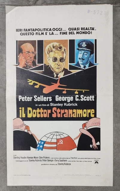 LOCANDINA IL DOTTOR Stranamore Peter Sellers George.c Scott 57 X 33 Cm ...