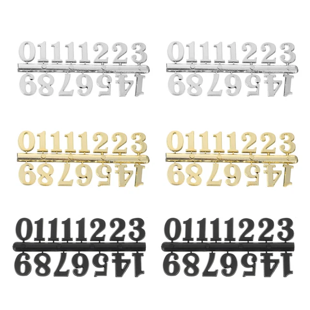 15 SETS NUMBER Card Digital Clock Vintage Numbers Wall Numerals £11.89 ...