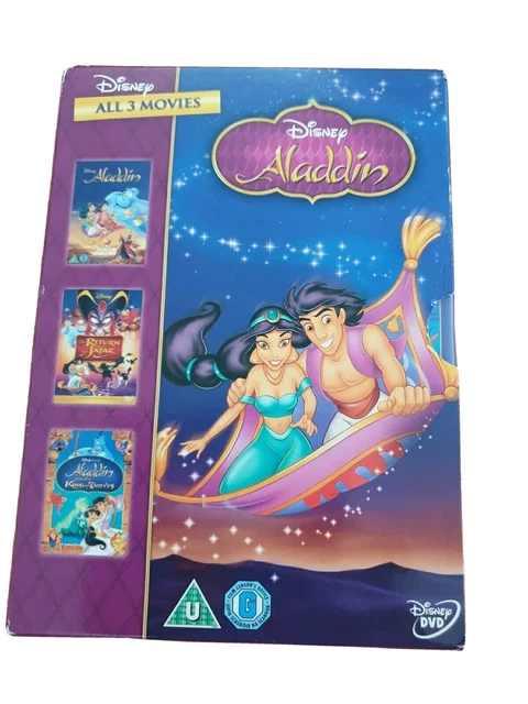 DISNEY'S ALADDIN TRILOGY Movie Collection 3 DVD Box Set FREE P&P £4.50 ...