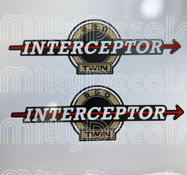 ROYAL ENFIELD 650 Interceptor side panel badges decals. x 2 . £14.99 ...