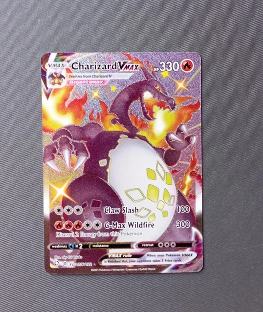 SHINING FATES CHARIZARD VMAX Shining SV106/SV122-Full Art - Mint-ENG ...