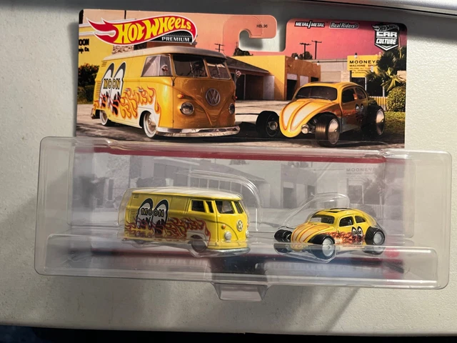 HOT WHEELS PREMIUM Car culture set Volkswagen T1 Panel Bus/Custom VW ...
