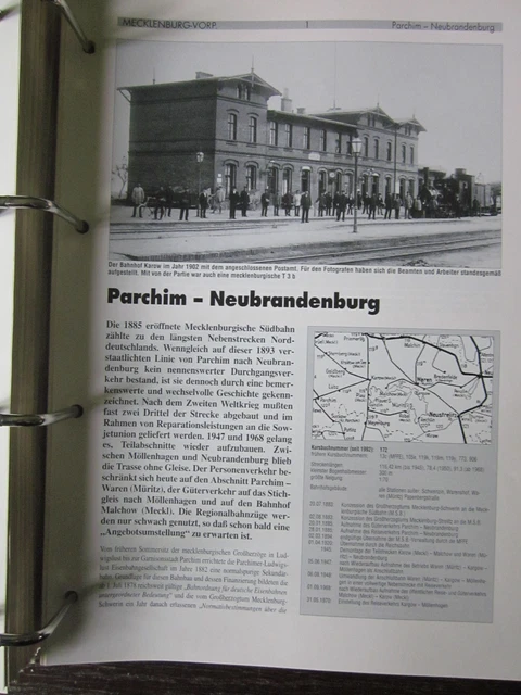 NEBEN - SCHMALSPURBAHNEN Meck Pomm 5: Parchim Neubrandenburg EUR 6,71 ...