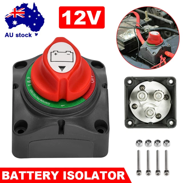 12V BATTERY SELECTOR Switch Disconnect Isolator Master for Car RV ...