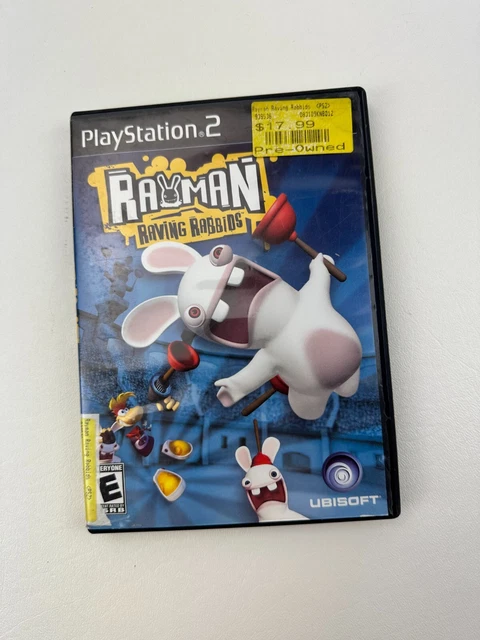 RAYMAN RAVING RABBIDS (Sony PlayStation 2, 2006) PS2 Complete w/ Manual ...