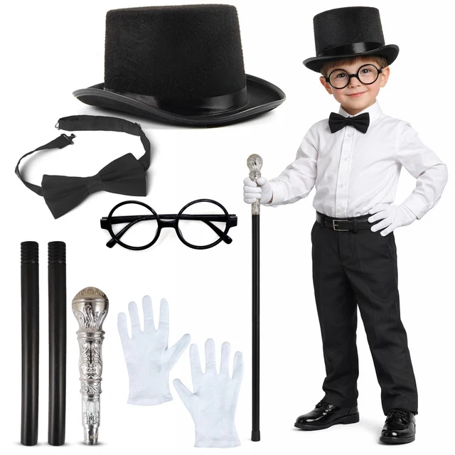 KIDS VICTORIAN PARTY Fancy Dress Costume Set, Gentleman Accessory for ...