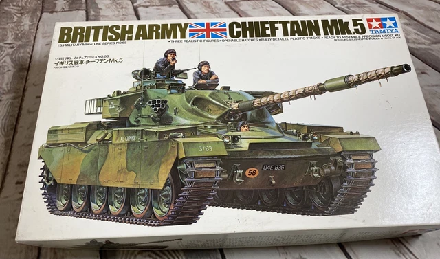 TAMIYA 1/35 3568 British Army Battle Tank Chieftain Mk.5 Vintage Model Kit £20.00 - PicClick UK