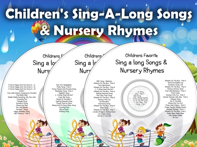 CHILDRENS FAVOURITE ANIMATED Sing A Long Songs & Nursery Rhymes - Rgs £ ...