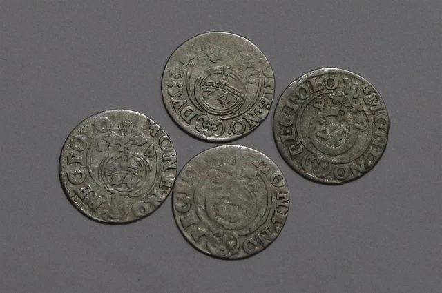 🧭 🇵🇱 POLEN 1/24 Taler 3 Polker 4 Silbermünzen 1600Er B64 #840 Xl21 EUR 29,09 - PicClick DE