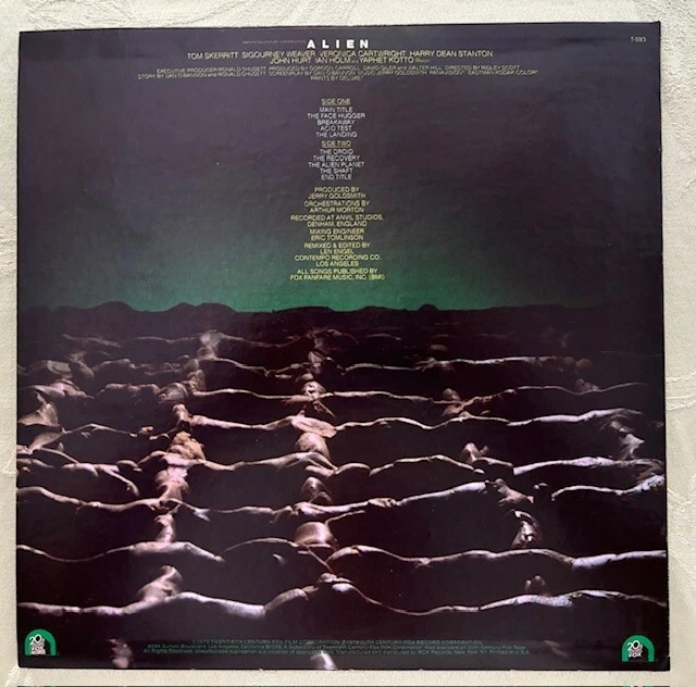 ALIEN - ORIGINAL MOVIE SOUNDTRACK 1979 LP 20th CENTURY FOX -EXCELLENT ...