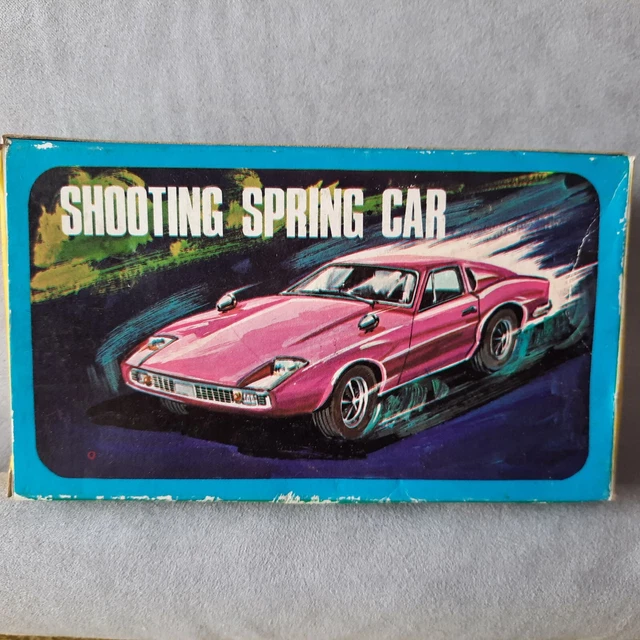 LAURIE TOYS SHOOTING Spring Car Maserati, Ferrari ? Mint in Box £65.00 ...