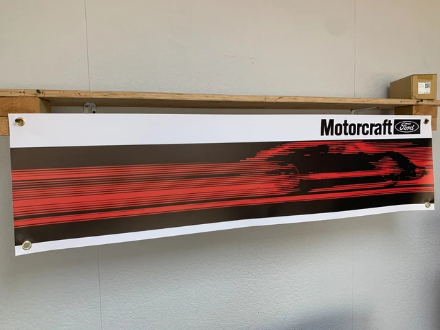 MOTORCRAFT FORD BANNER retro classic car show GT40 pvc Wall display ...