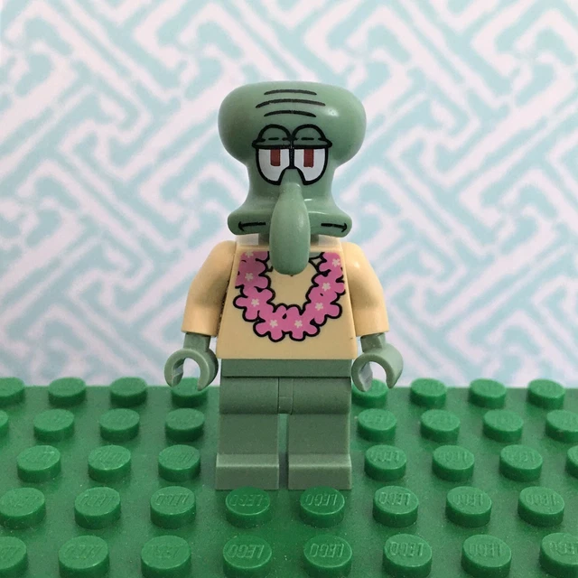 LEGO SQUIDWARD PINK Lei Minifigure Spongebob Squarepants 3818 $24.90 ...