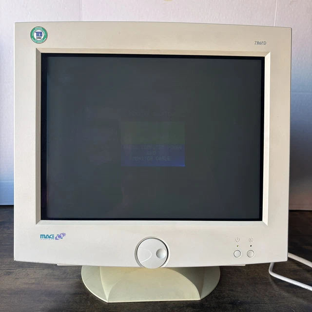 VINTAGE GAMING MAG Trinitron 786FD S7T008 VGA CRT Computer Monitor EUC ...