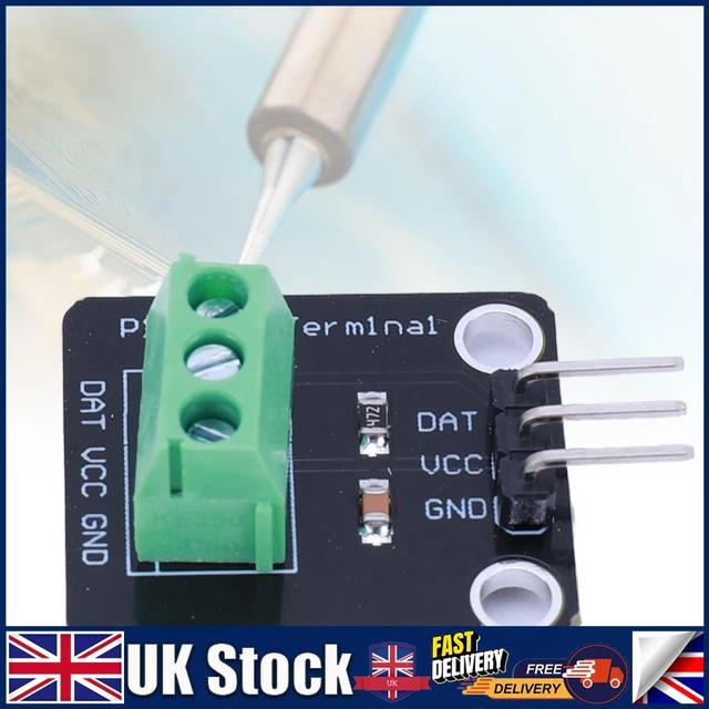 DS18B20 TEMPERATURE SENSOR Plugable Terminal Adapter Temperature Sensor Module £5.19 - PicClick UK