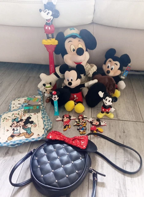 DISNEYS MICKEY @ Minnie Bundle, Vintage Plushies,Magnets, Backscratcher ...