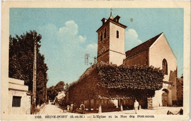 CPA SEINE-PORT L'EGLISE et la Rue des Pommiers FRANCE (1301631) EUR 7,99 - PicClick FR
