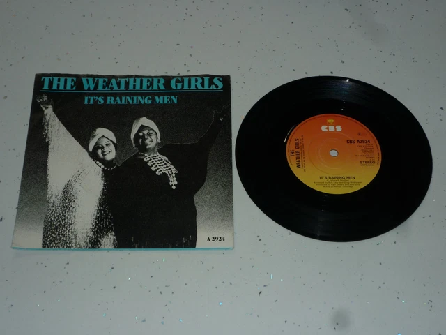 THE WEATHER GIRLS It's Raining Men 7 Inch Single Vinyl Record Pic ...