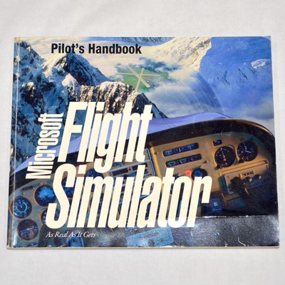 MICROSOFT FLIGHT SIMULATOR 5 Pilot's Handbook PC MS-DOS 1995 MANUAL ...