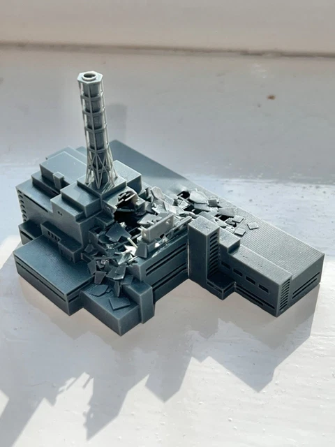 3D PRINTED CHERNOBYL Nuclear Power Plant Miniature Model £9.99 ...