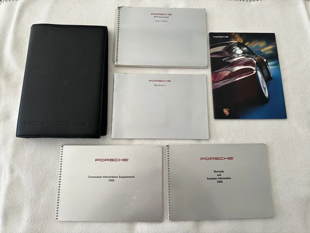 1995 PORSCHE 993 Owner's Manual Set 911 Carrera Coupe Driver Book ...
