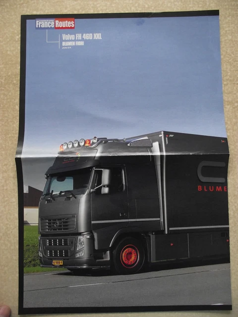 FRANCE ROUTES POSTER CAMION : VOLVO FH 460 XXL Graphite Garage ...
