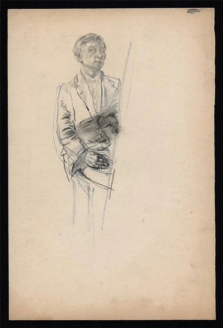 HENRY CLARENCE WHAITE (1895-1978) Pencil Drawing Self Portrait - 20th ...