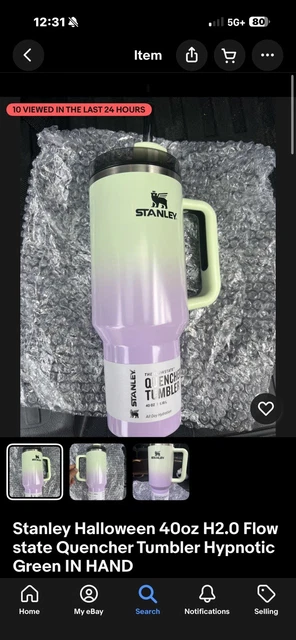 STANLEY X TARGET HYPNOTIC GREEN Halloween 2025 40 oz Quencher Tumbler ...