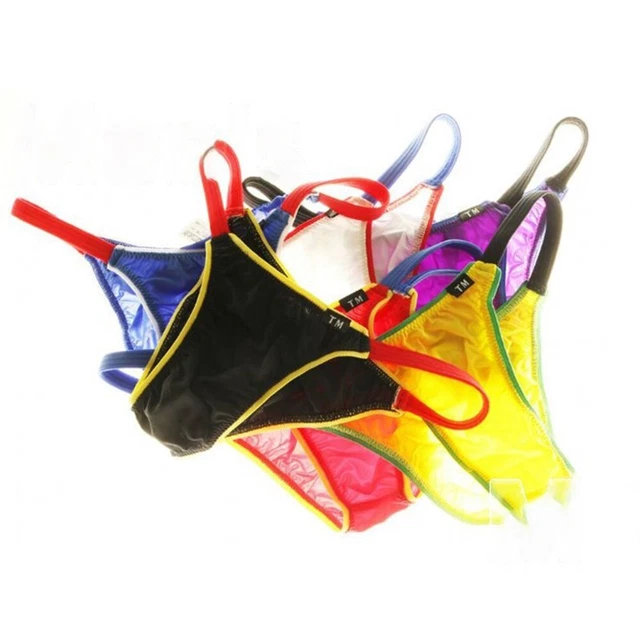 G-STRING HERREN MÄNNER Bikini Rise Slip Sexy Bulge Seide Kleidung T ...