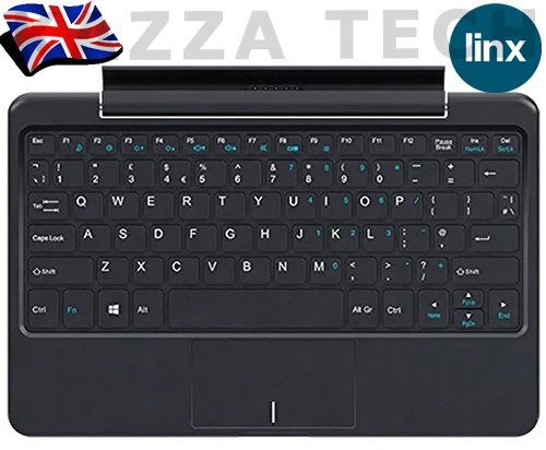 LINX 1010/1020 10& Tablet Genuine UK QWERTY Black Keyboard Dock with ...