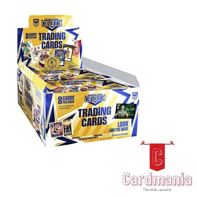 NRL RUGBY LEAGUE - 2024 NRL Elite Rugby Trading Cards (Box of 24 Packs ...