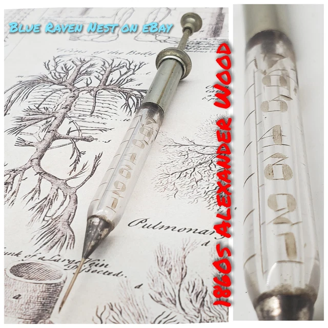 ANTIQUE SURGICAL MEDICAL Syringe Rare Metal 1860s Alexander Wood ...