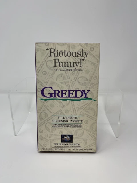 GREEDY (VHS, 1994) rare full length screening cassette $7.02 - PicClick CA