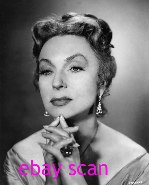Agnes Moorehead 8x10 Lab Photo 1950s Stunning Lady Lustrous Light Portrait Eur 1639 Picclick Fr