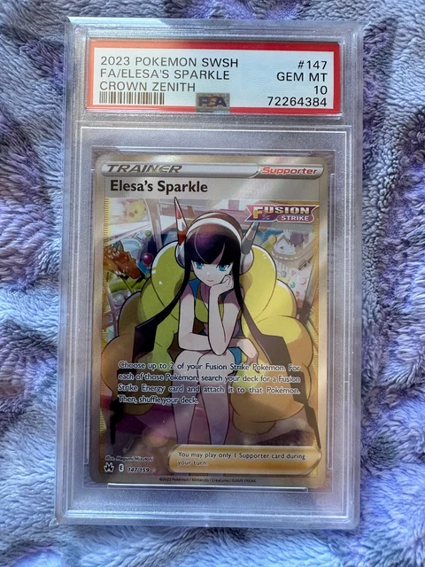 PSA 10 GEM Mint 2023 Pokemon Crown Zenith Elesa's Sparkle Full Art #147/159 $109.99 - PicClick CA