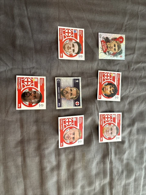 TOPPS UEFA EURO 2024 England ENG Squad Album Stickers Bundle Job Lot ...