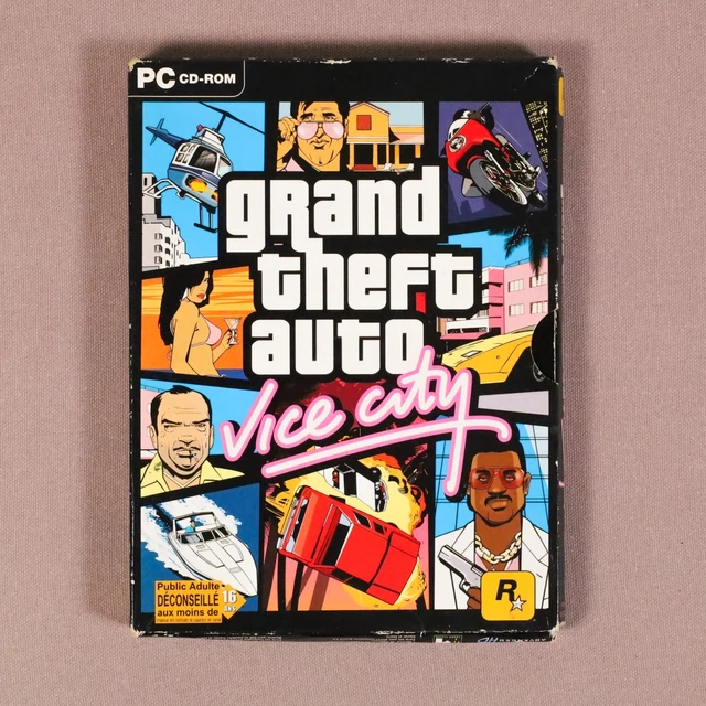 GTA VICE CITY Grand Theft Auto PC 2CD Coffret Cartonné Français FRA 🇫🇷 ...