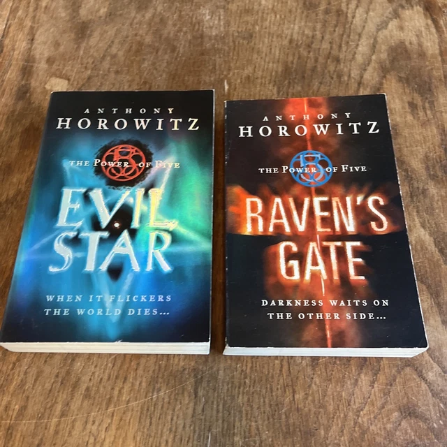 ANTHONY HOROWITZ EVIL Star, Raven's Gate Power of Five livres 1 et 2 ...