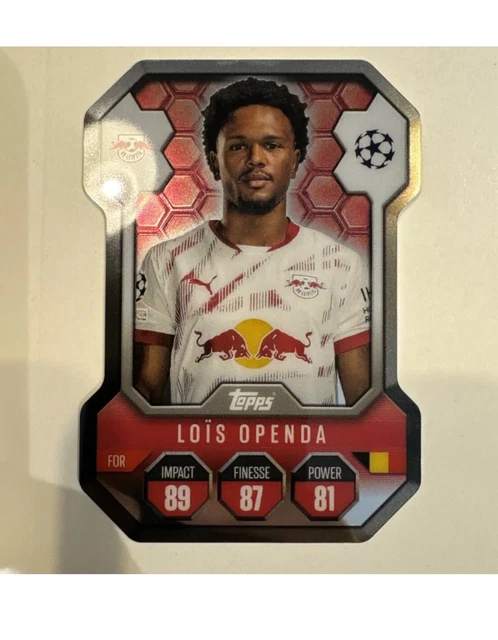 TOPPS MATCH ATTAX 2024/2025 24/25 Lois Openda Chrome Pro Elite Shield ...