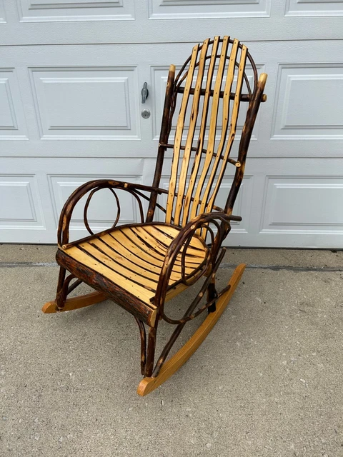 VINTAGE ADIRONDACK TREE Branch Twig Folk Art Primitive Rocker Rocking ...