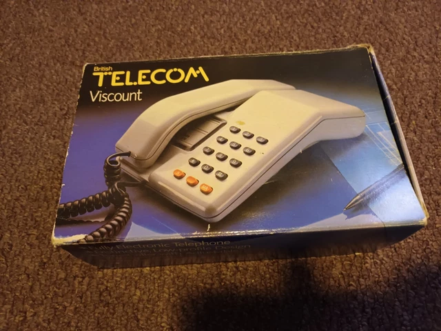 BT BRITISH TELECOM Viscount Land line Phone Vintage Boxed £9.99 ...