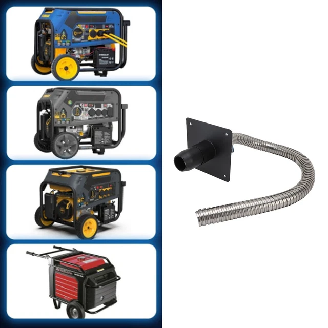 GENERATOR EXHAUST EXTENSION Kit Stainless Steel Noise Reduction ...