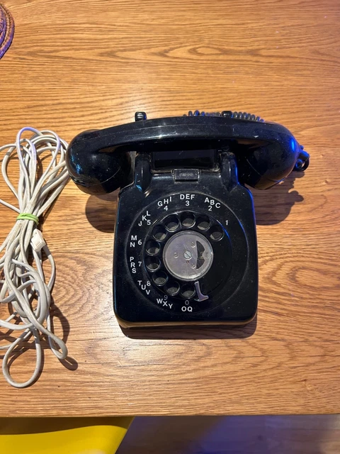 BT BLACK BAKELITE 1980’s Rotary Dial Model 8746 Telephone £1.13 ...